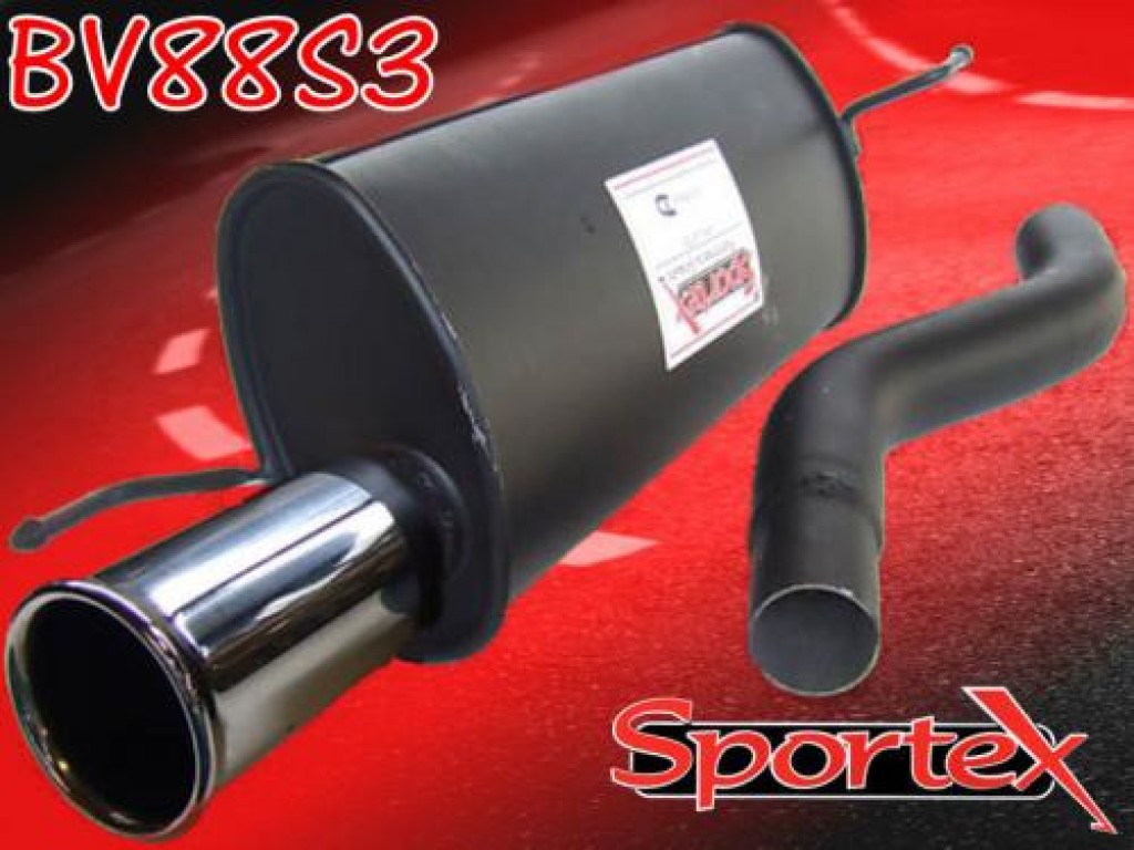Sportex Vauxhall Corsa D exhaust back box 1.2i 1.4i 16v 2007- S3