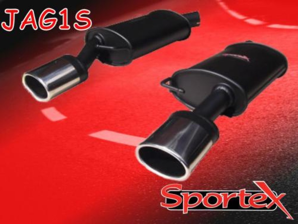 Sportex Jaguar X-Type performance exhaust back box 2.5i 3.0i 2001- OV