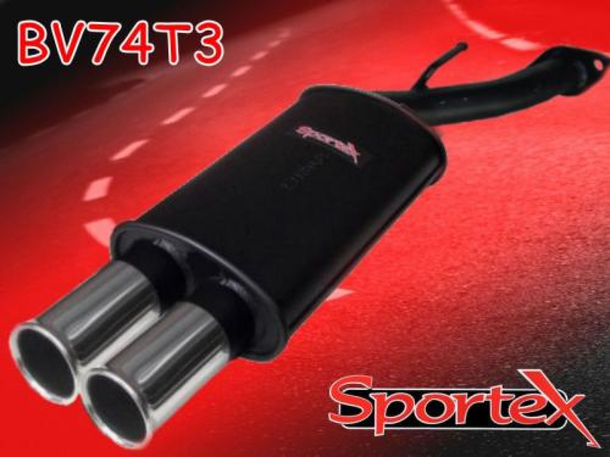 Sportex Vauxhall Astra mk4 exhaust back box 1998-2003 T3