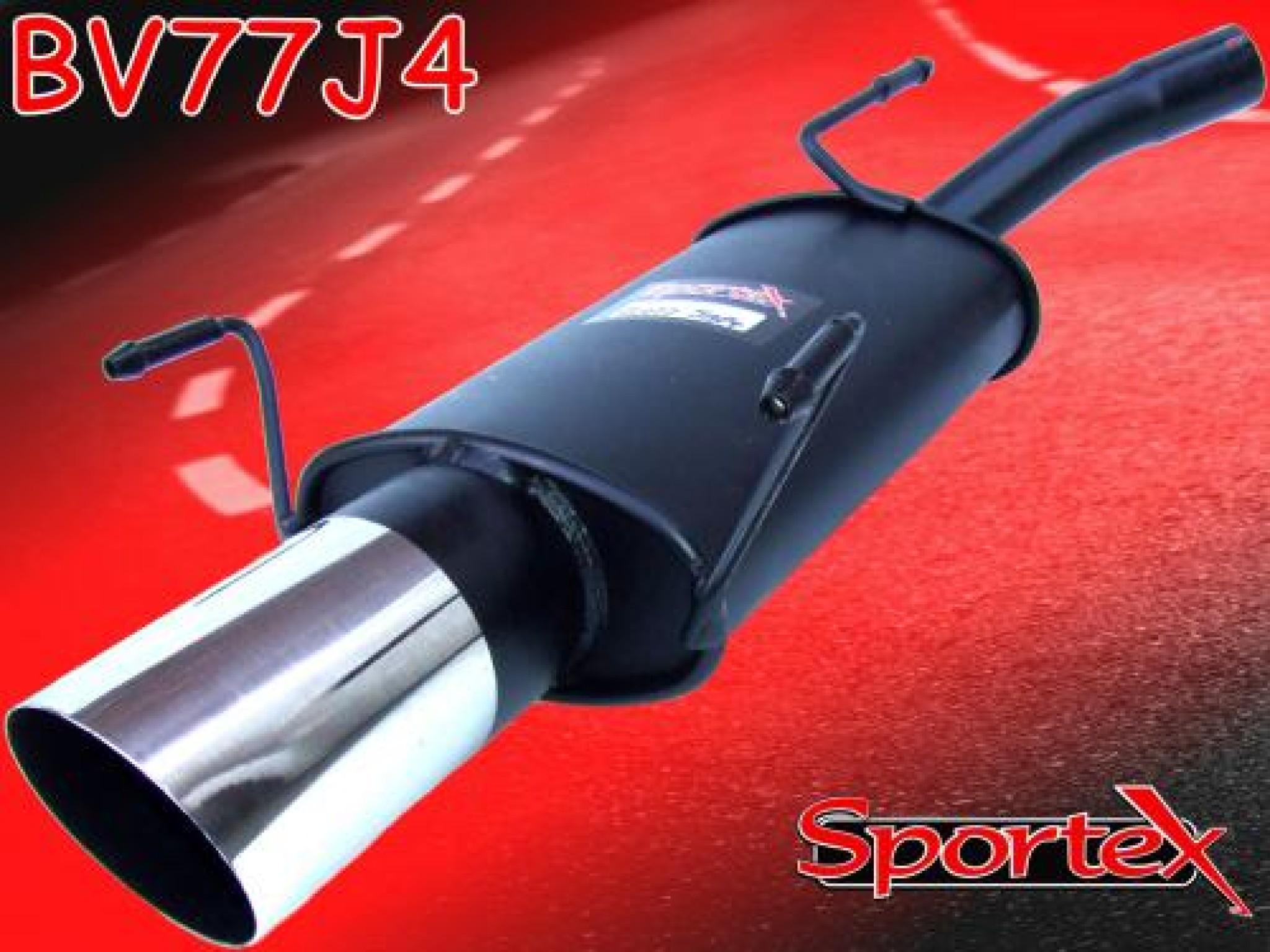 Sportex Vauxhall Corsa C exhaust back box 2000-2006 J4