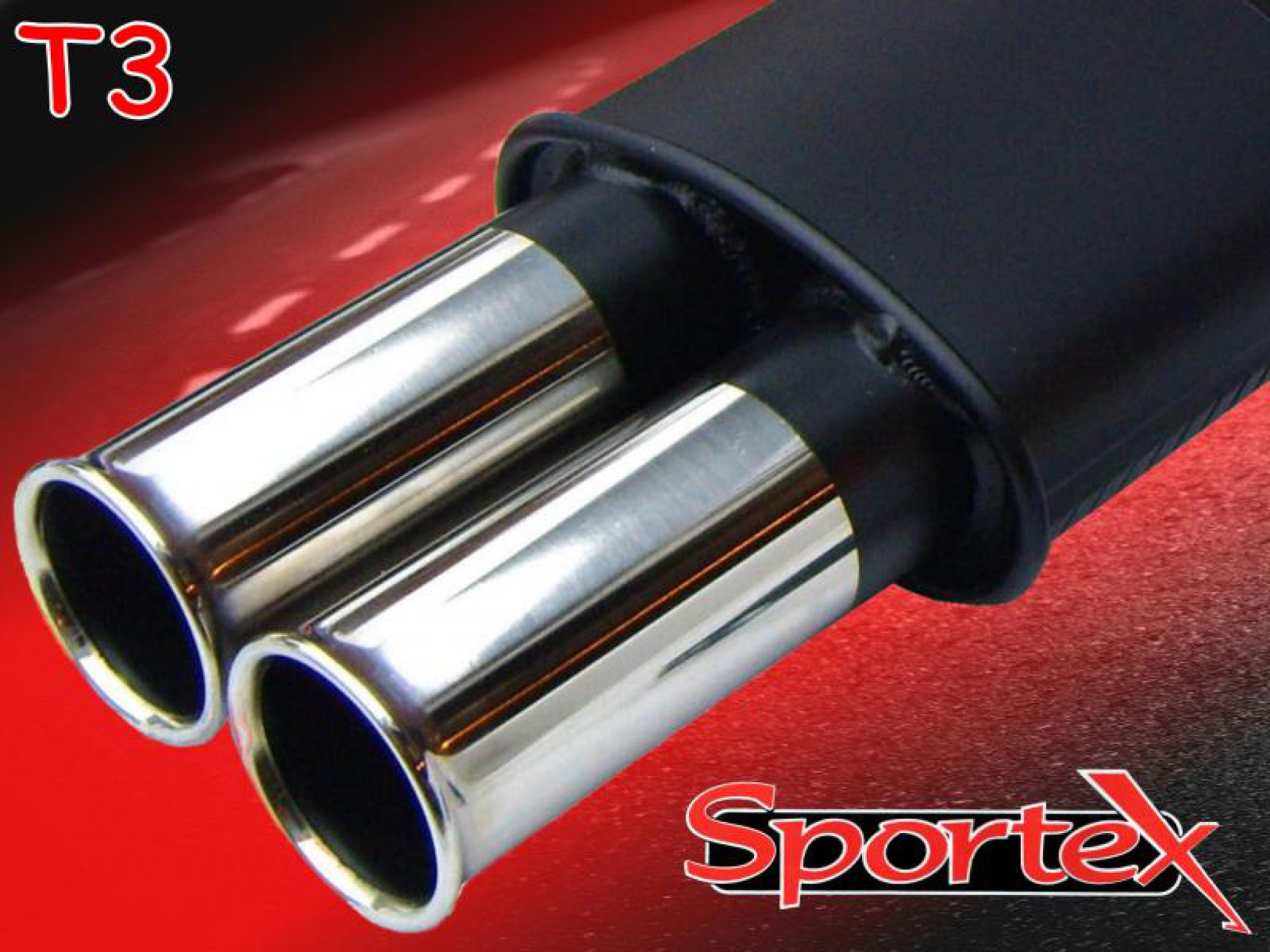 Sportex Vauxhall Astra mk4 exhaust back box 2003-2005 T3