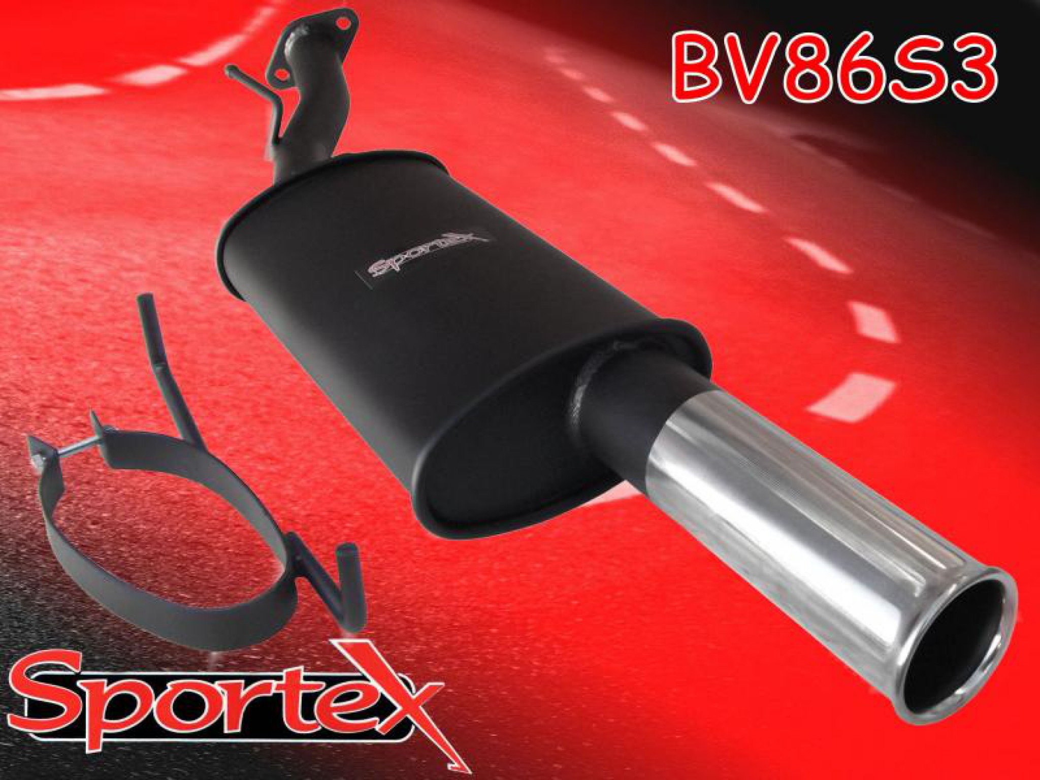 Sportex Vauxhall Astra mk4 coupe exhaust back box S3
