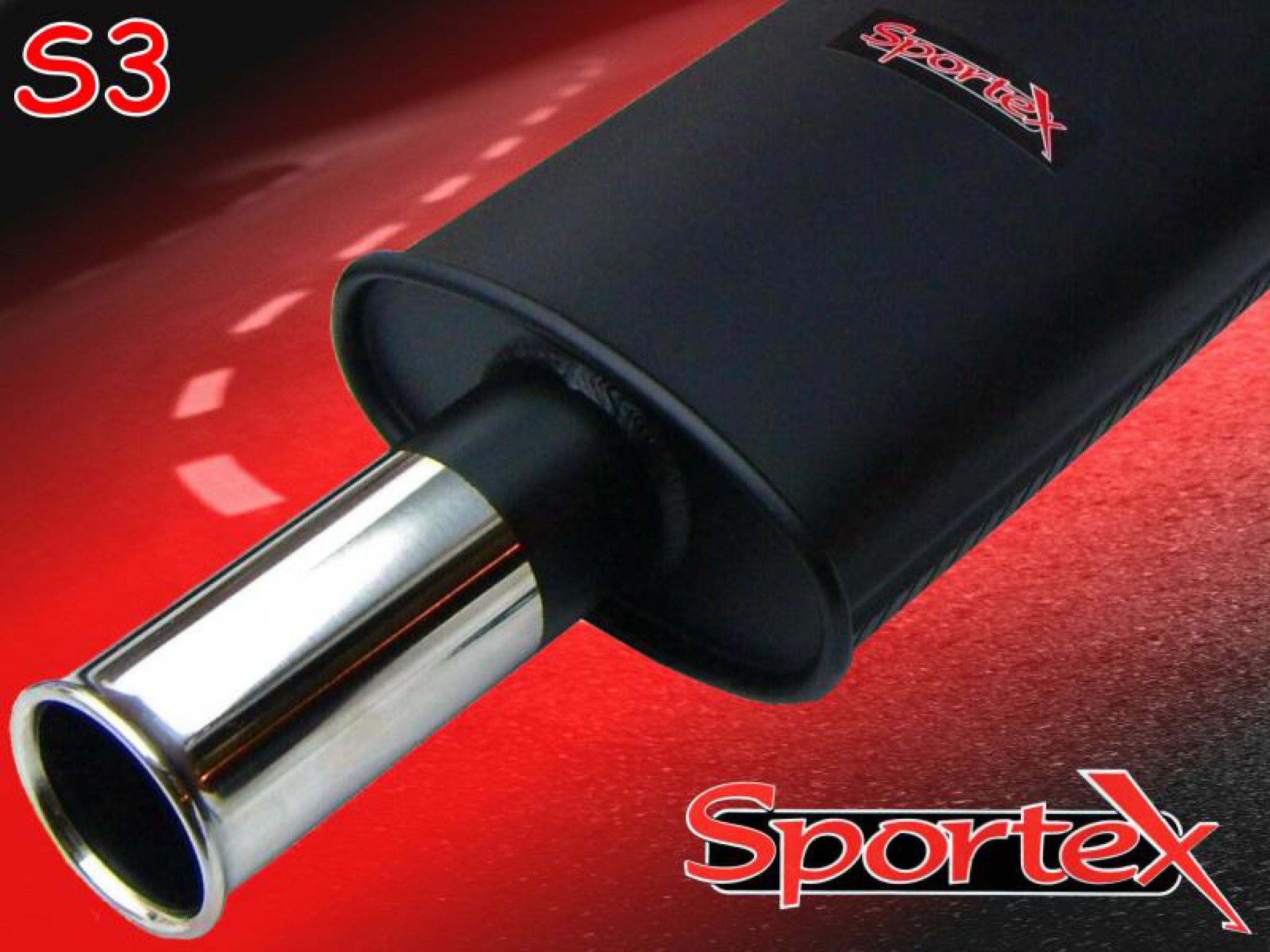 Sportex Vauxhall Astra mk4 coupe exhaust back box S3